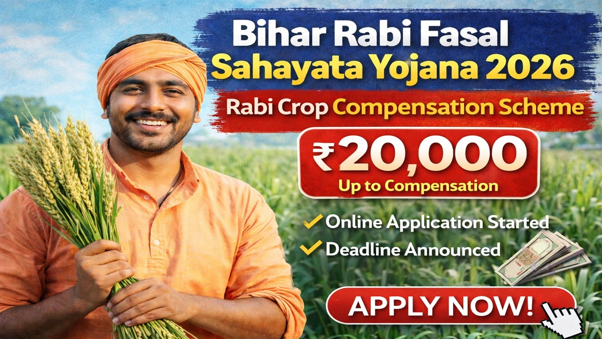 Bihar Rabi Fasal Sahayata Yojana 2026 Apply Online | रबी फसल मुआवजा ₹20,000