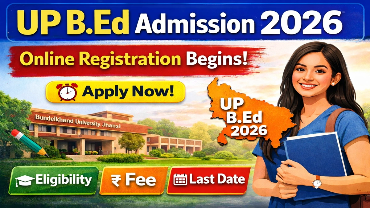 UP B.Ed Admission 2026 Online Form | Registration, Eligibility, Exam ...